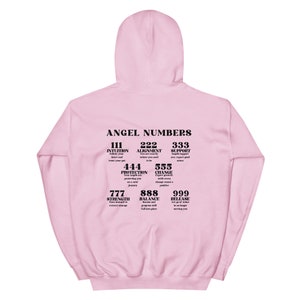 Angel Numbers Hoodie, Trendy Hoodie Oversized Hoodie Aesthetic Clothes ...