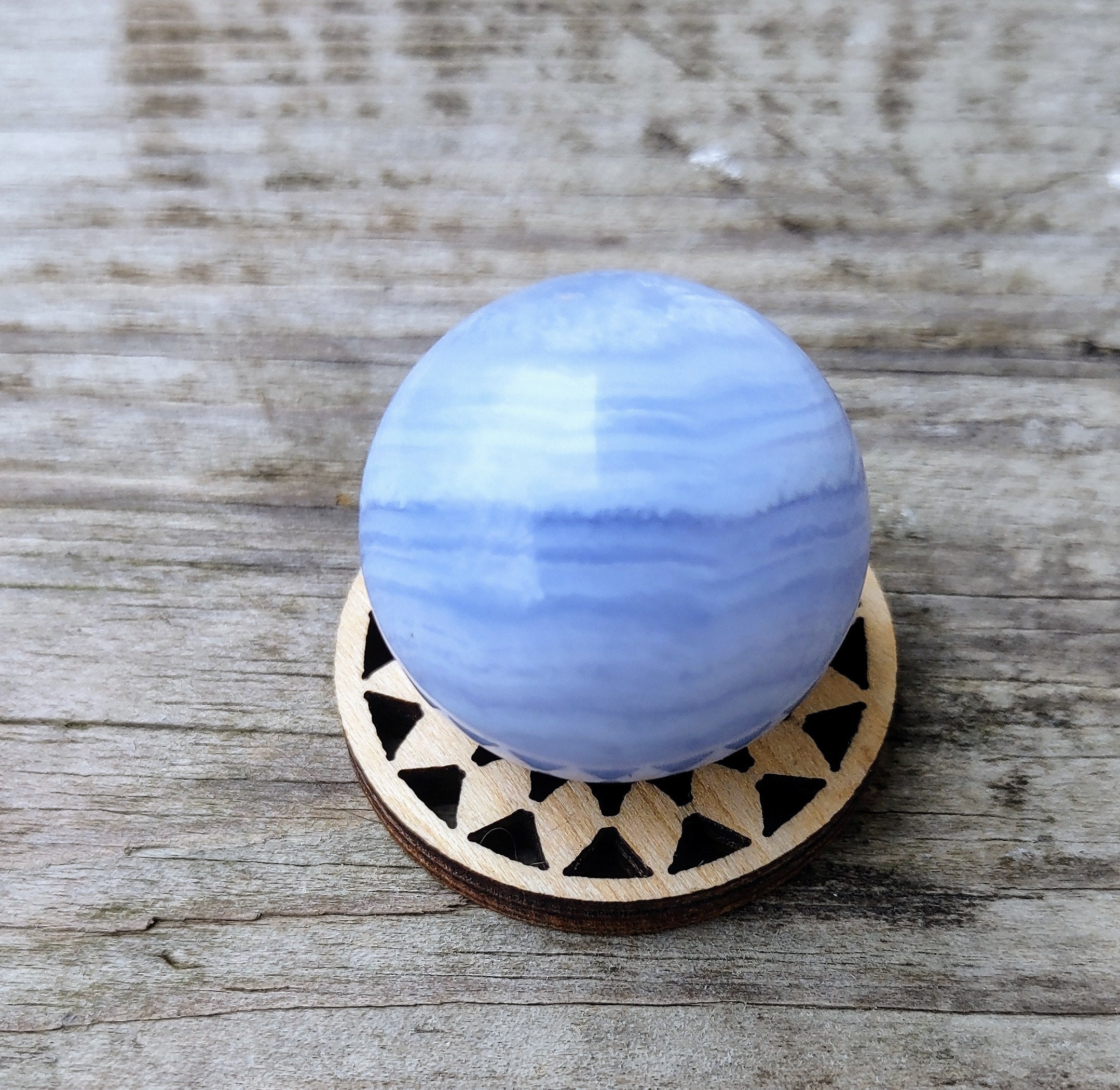 Blue Lace Agate Sphere - Etsy