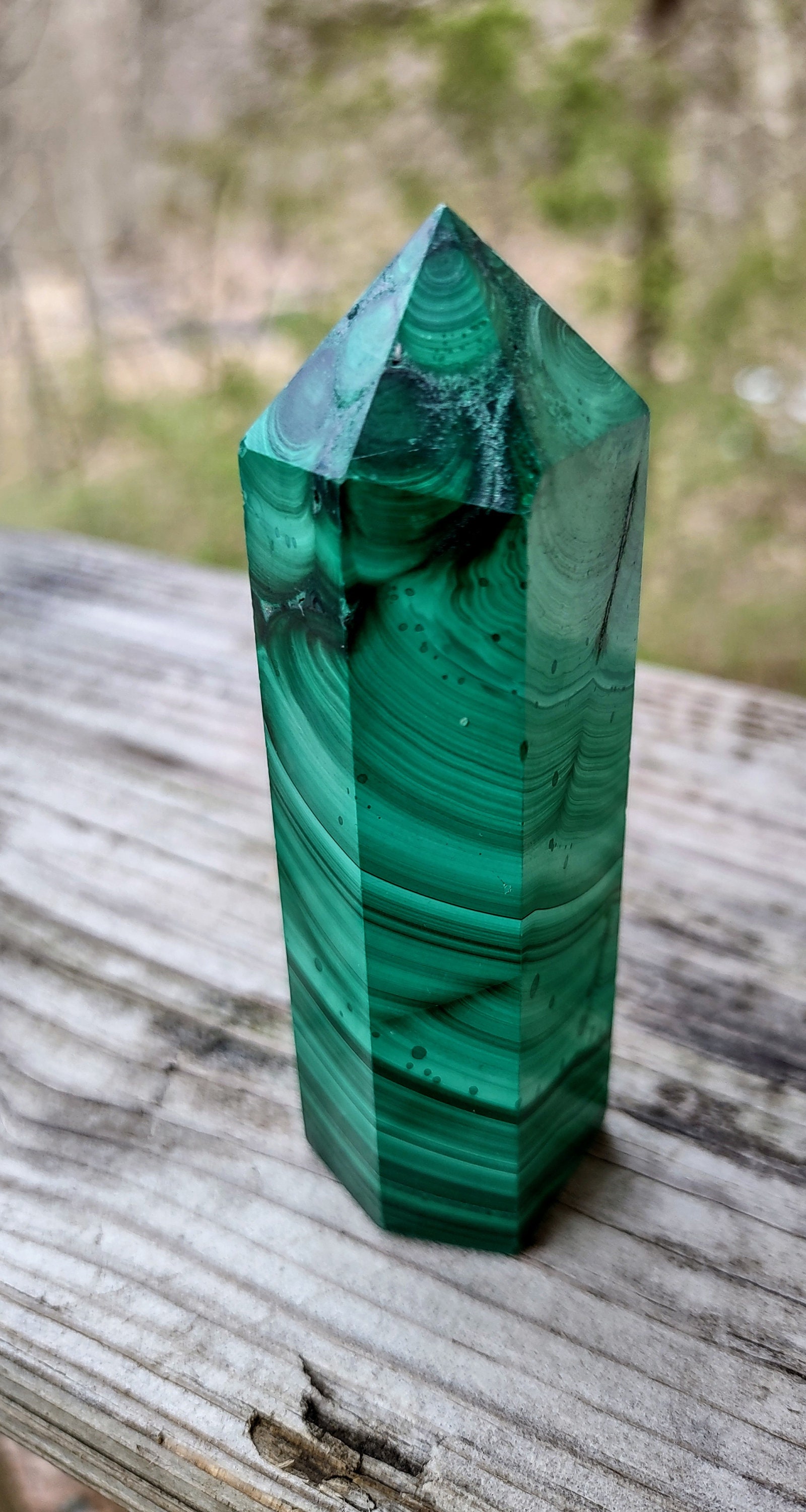 Malachite Tower - Etsy