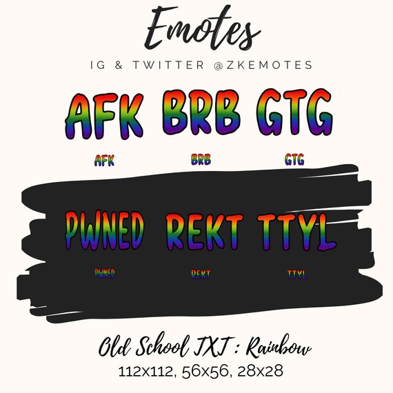 Digital Drawing & Illustration Art & Collectibles Streamer Emotes Word ...