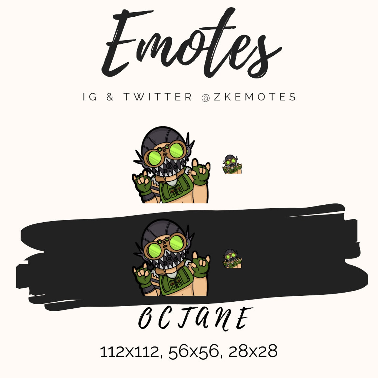 Octane Apex Legends Emote, Apex Legends Octane, Twitch Emote, Streamer ...