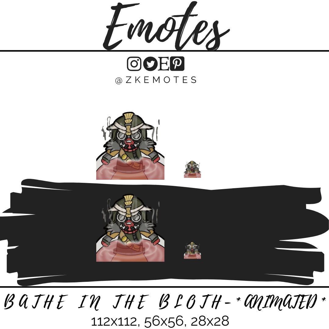 Bathe in the Bloth Emote, Animated Bloodhound Emote, Animated Twitch ...