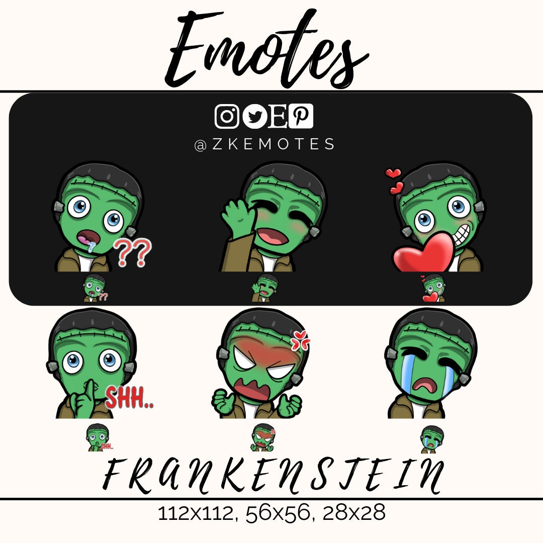 Frankenstein Twitch Emotes, Frankenstein Stickers, Frankenstein Emotes ...