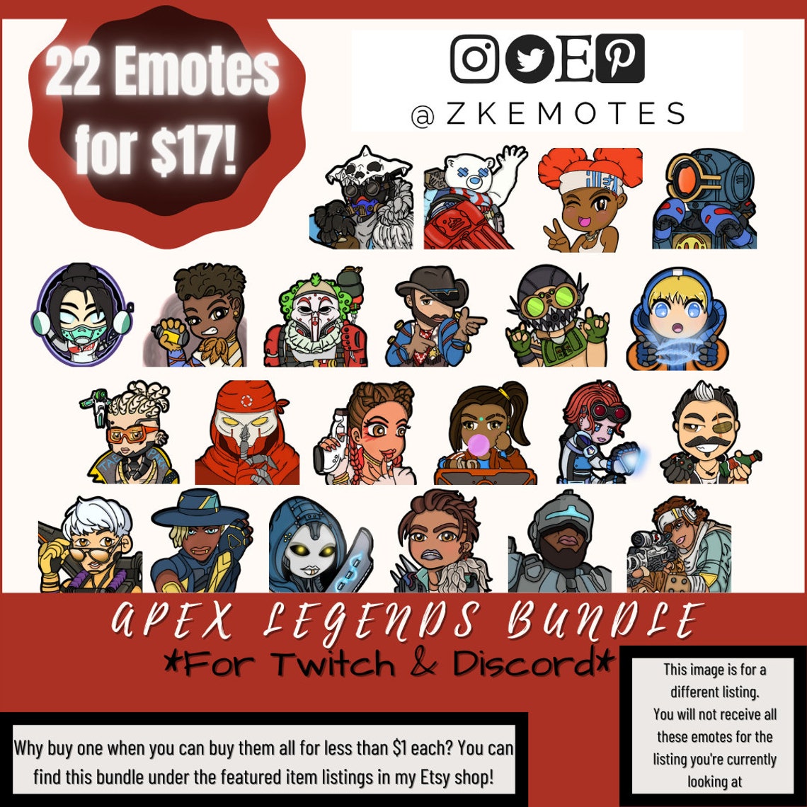 Apex Legends Loba Emote Apex Legends Emotes Twitch Emotes - Etsy
