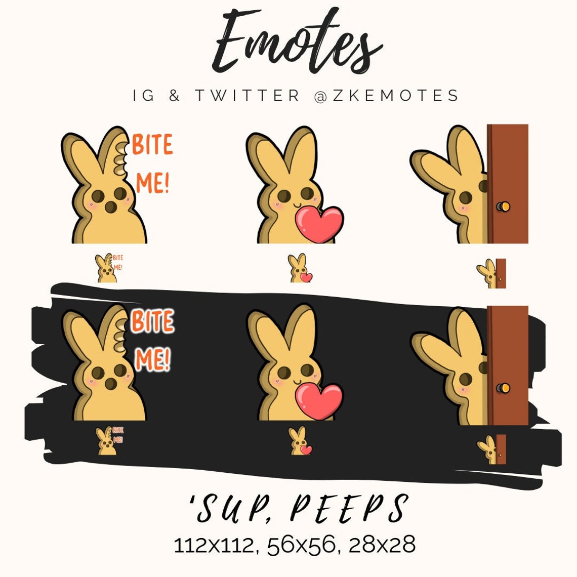 Peeps Emotes, Easter Emotes, Candy Emotes, Twitch Emotes, Discord ...