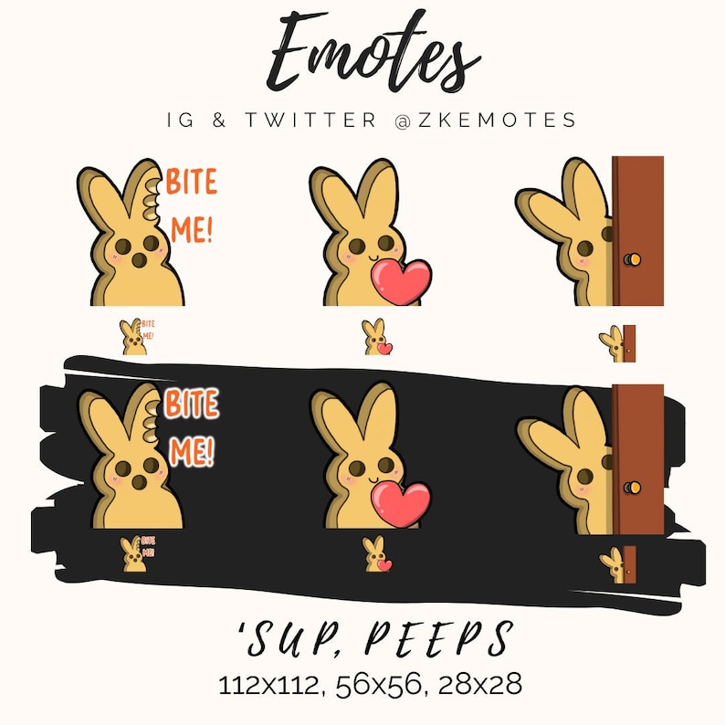 Peeps Emotes, Easter Emotes, Candy Emotes, Twitch Emotes, Discord ...