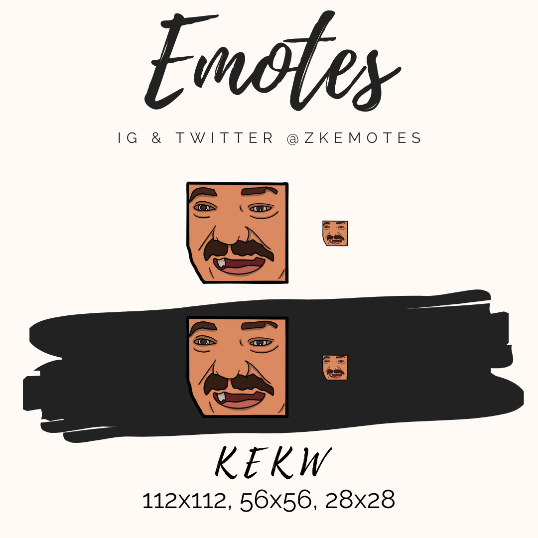 Kekw Emote Kekw Twitch Emote Streamer Emote Meme Emote Discord Emote Discord Emoji Funny