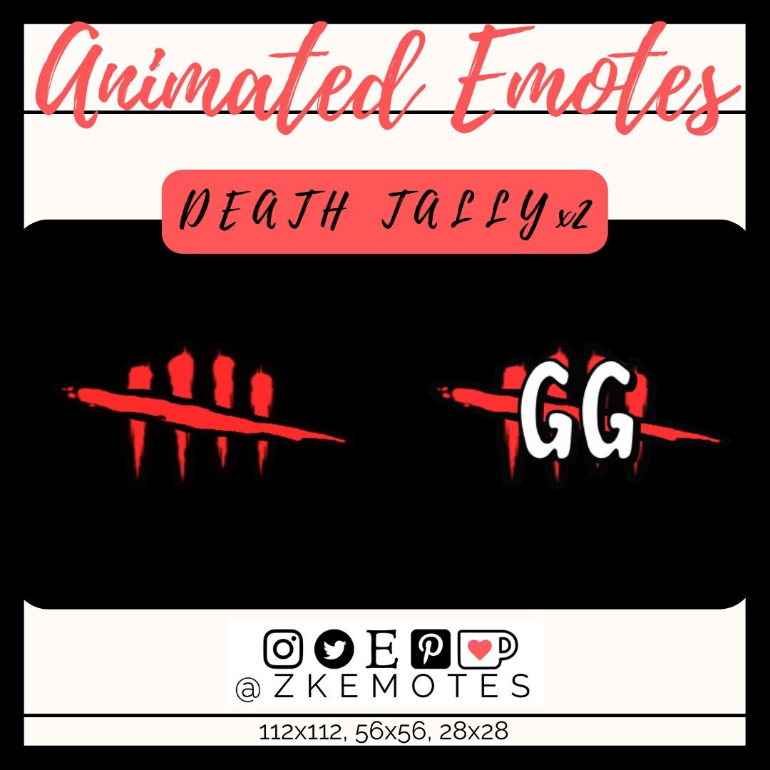 Animated DBD Emote, Animated Death Tally Emote, Animated Twitch Emote ...