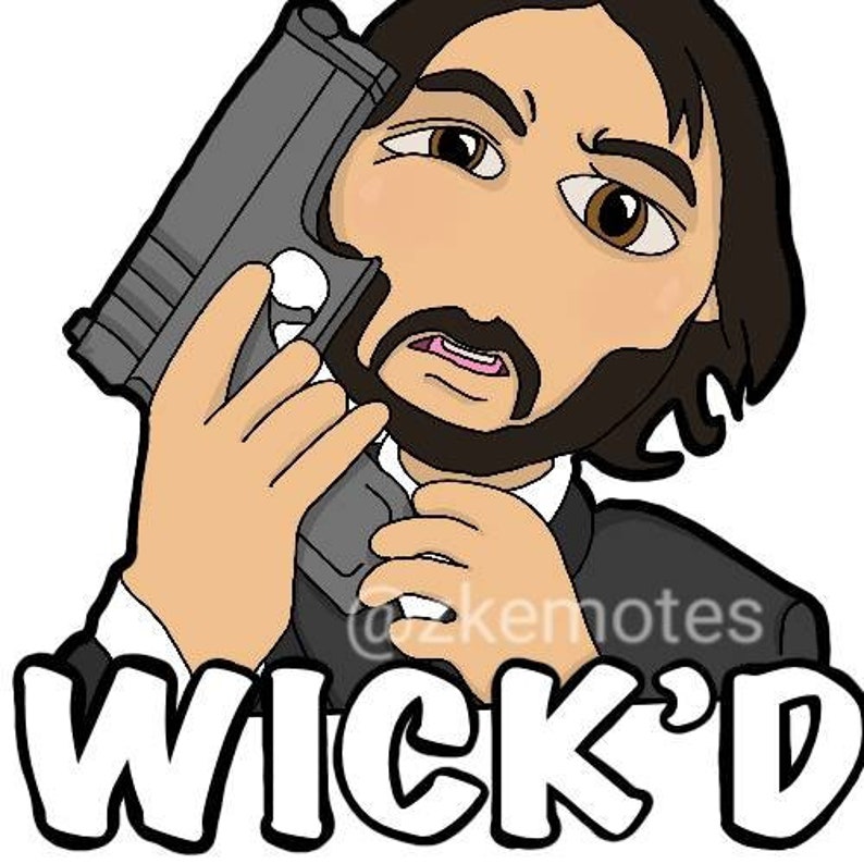 John Wick Emote Weapon Emote Gun Emote Twitch Emote | Etsy