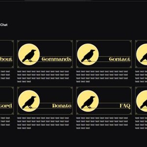 Raven Gothic Twitch Panels, Bird Stream Overlays (digital Download) - Etsy