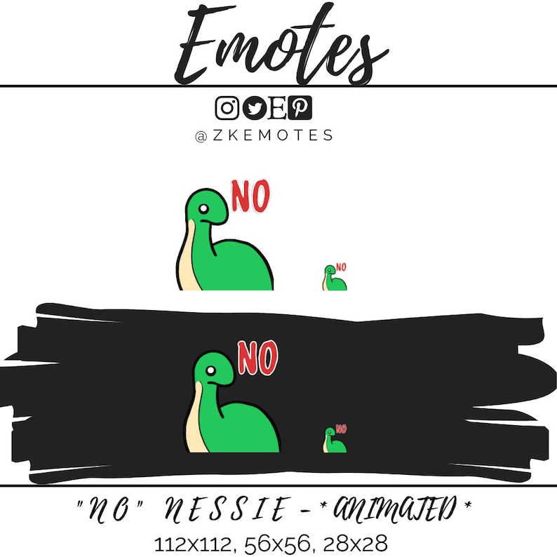 Animated NO Nessie Emote, Apex Legends Emotes, Animated Emote, Twitch ...