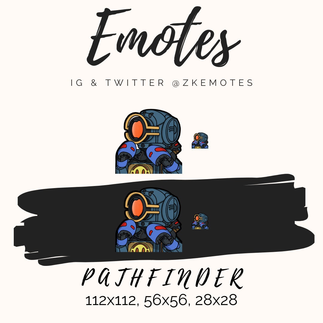 Apex Legends Pathfinder Emotes, Pathfinder Apex, Twitch Emotes, Apex ...