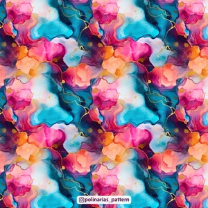 Alcohol Ink Digital Paper Seamless File - Watercolor Fabric Design ...