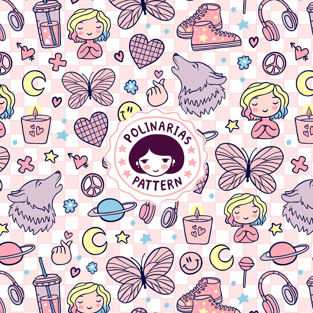 Enid Sinclair Inspired Seamless Pattern Wednesday Inspired Fabric ...