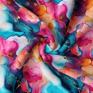 Alcohol Ink Digital Paper Seamless File - Watercolor Fabric Design ...