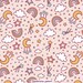 Good Night Boho Rainbow Seamless Pattern File - Kids Fabric Design ...