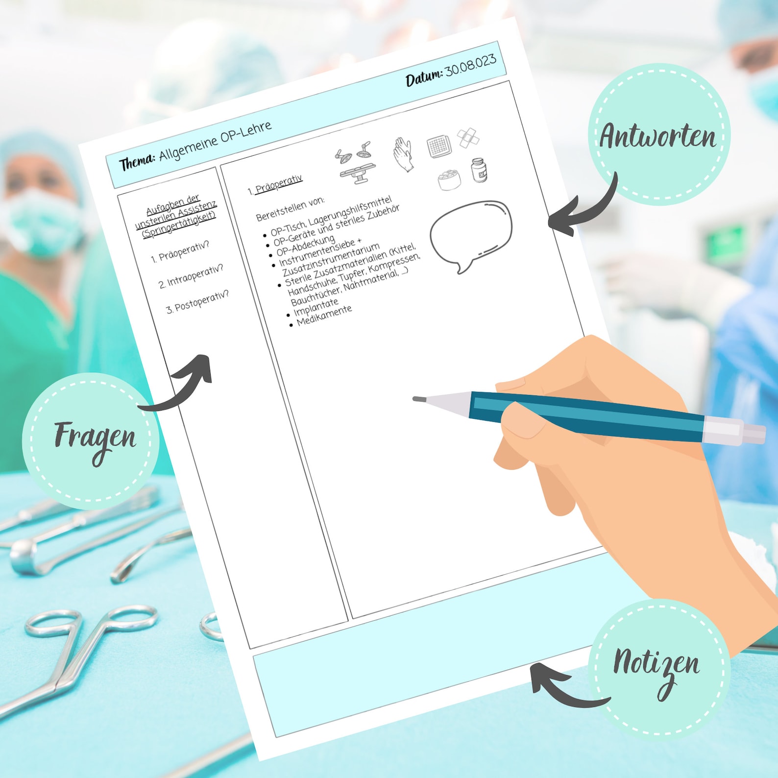 Cornell Notes Study Sheet Anatomy OTA OP Nursing Nursing Medicine ...