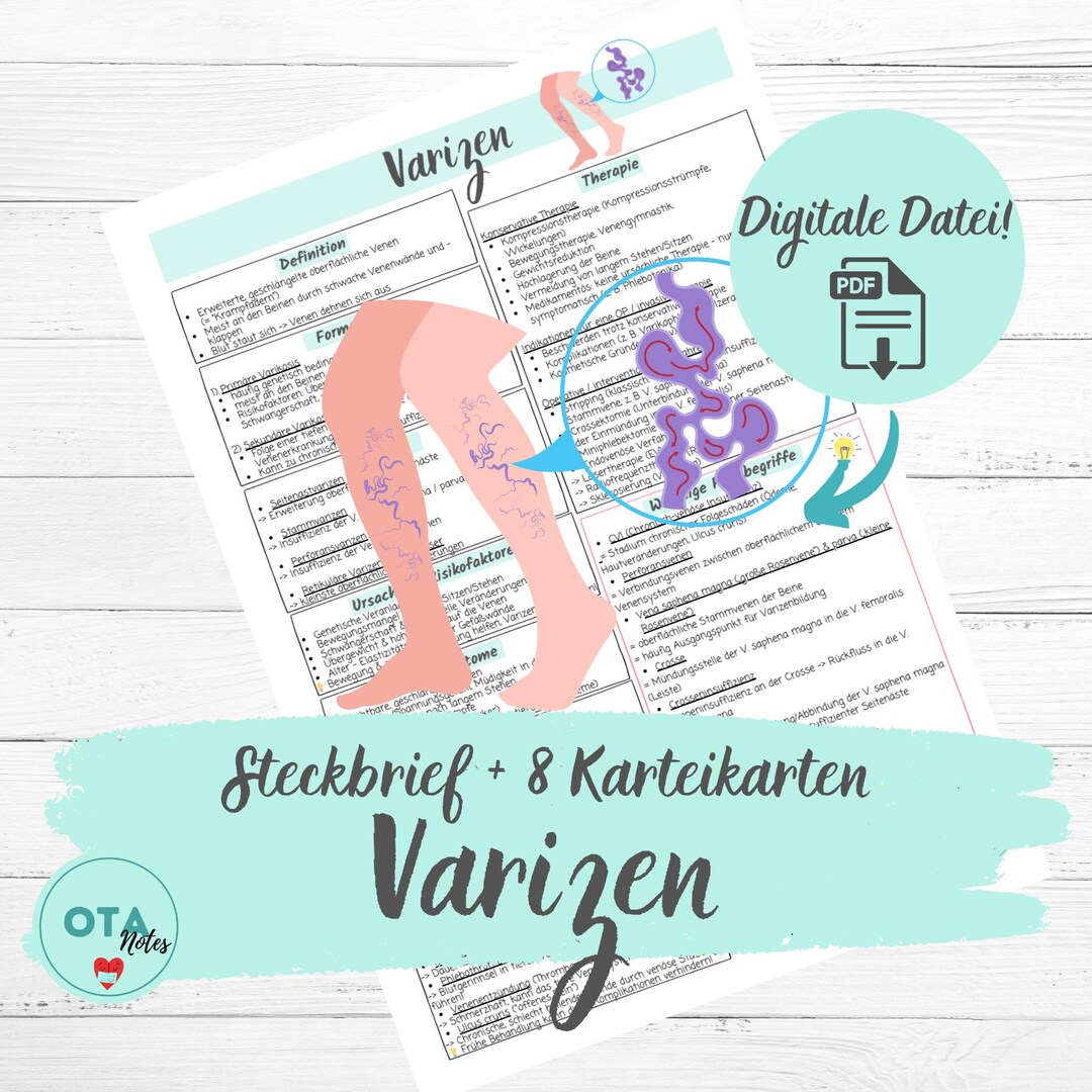 VARICES Study Notes & Flashcards | OTA Training Pathology Surgical ...