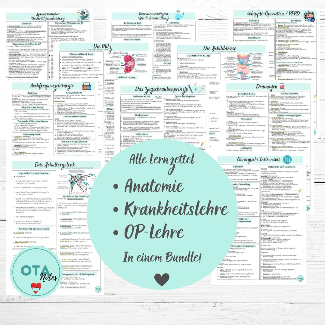 OTA Complete Bundle | Anatomy, Pathology & Surgical Techniques | Study ...