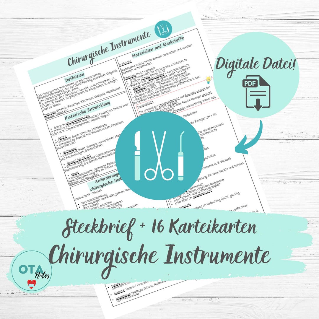Surgical Instruments OTA Study Notes & Flashcards | Instrument ...