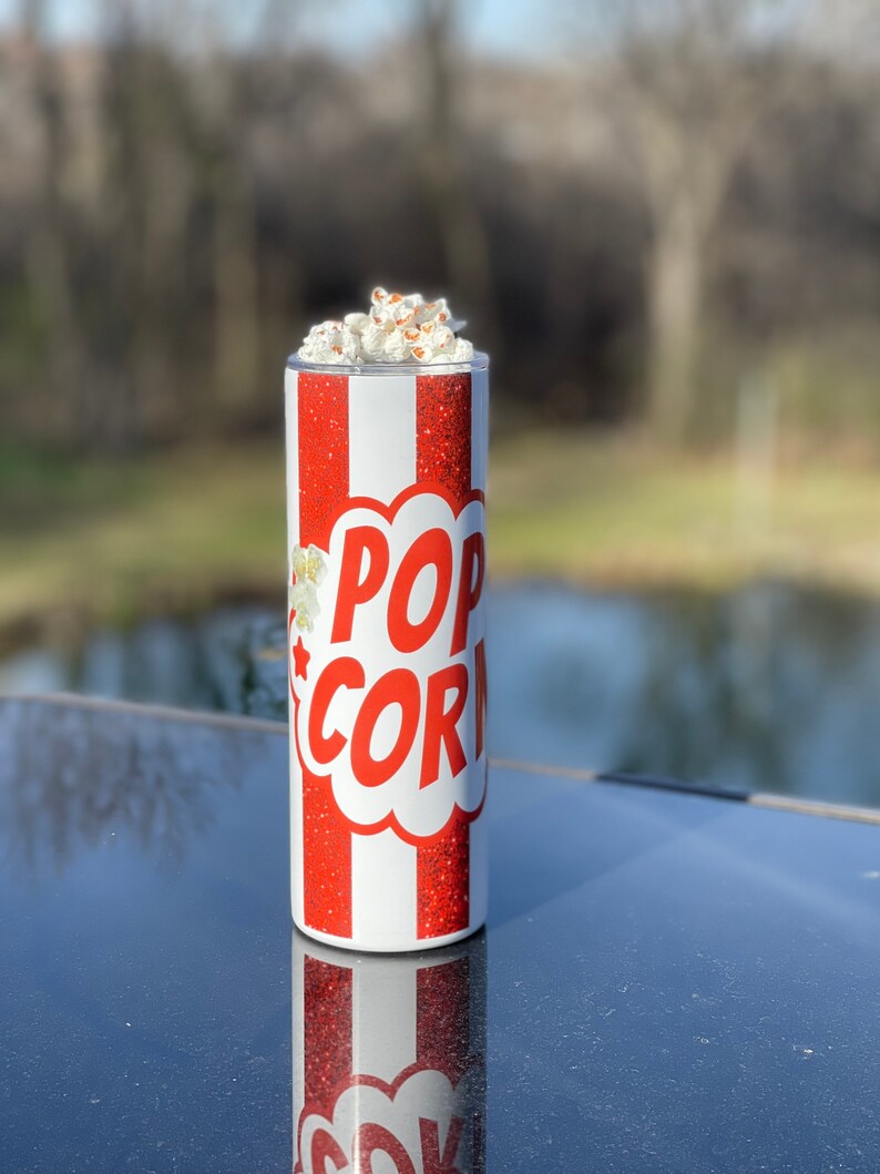 Popcorn Tumbler With Fake Popcorn on Top. - Etsy