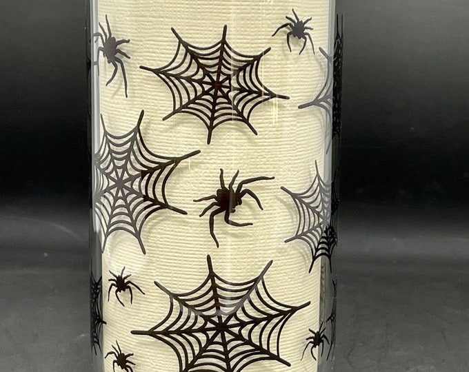 Halloween Spider Iced Coffee Beer Can Glass Tumbler Cup Libbey With ...