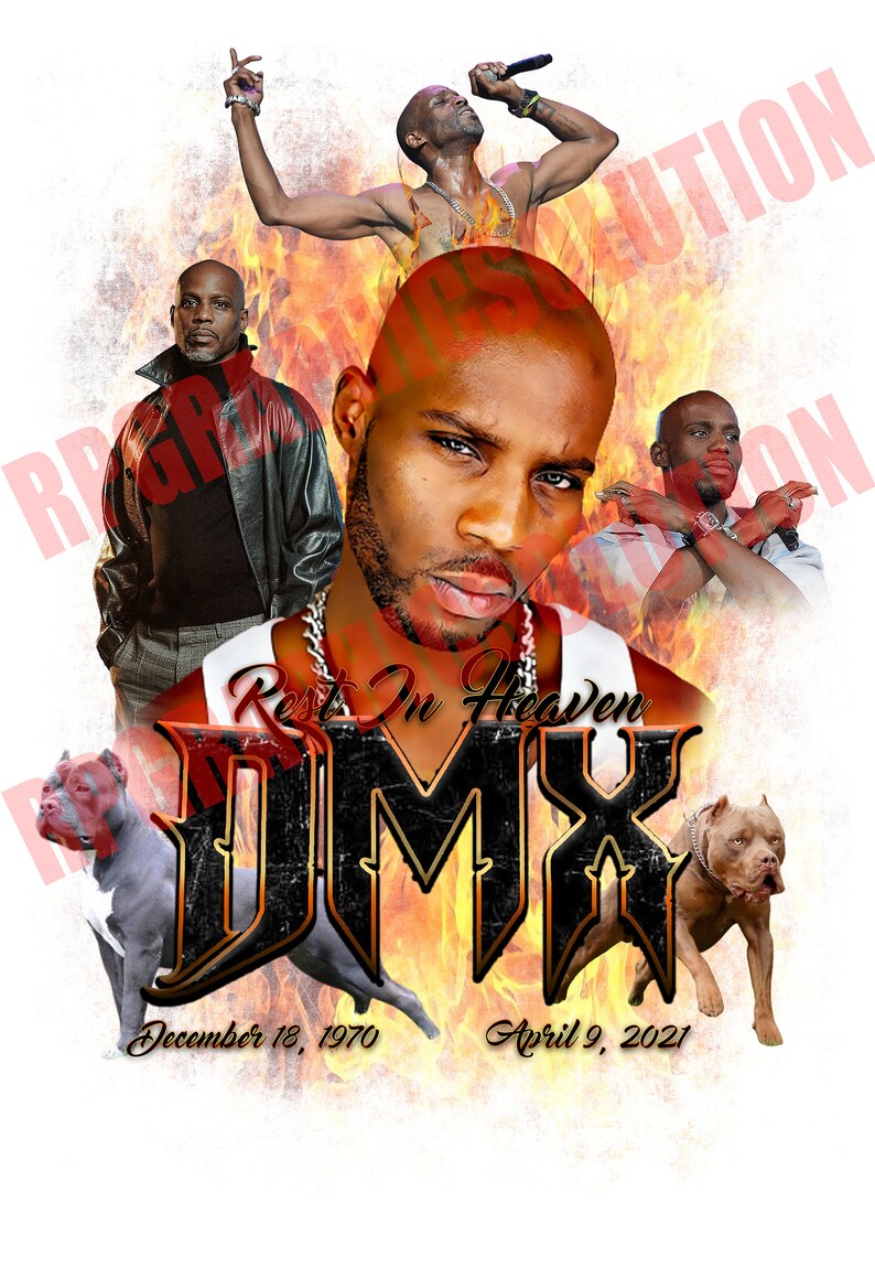Dmx tribute design Dmx graphic Rest in heaven Dmx Dmx | Etsy