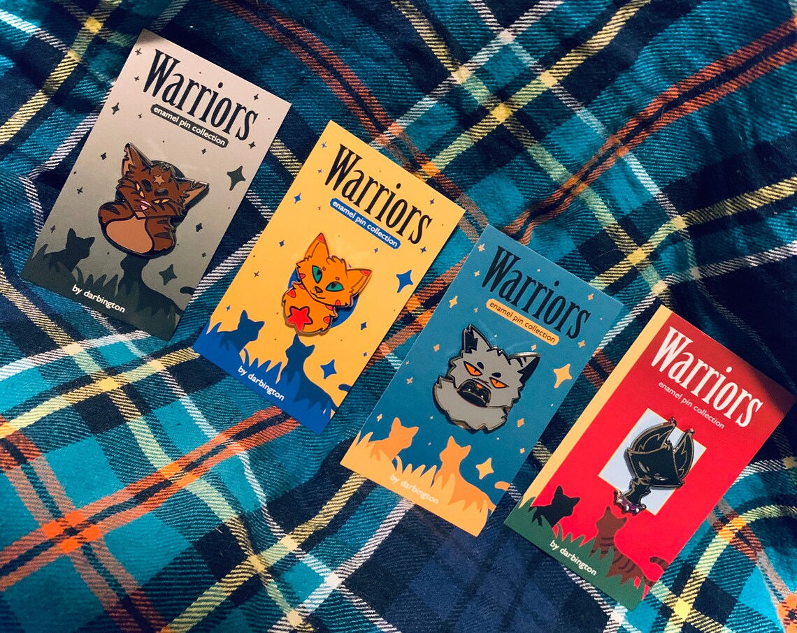 Warrior Cats Warriors Hard Enamel Pins Etsy
