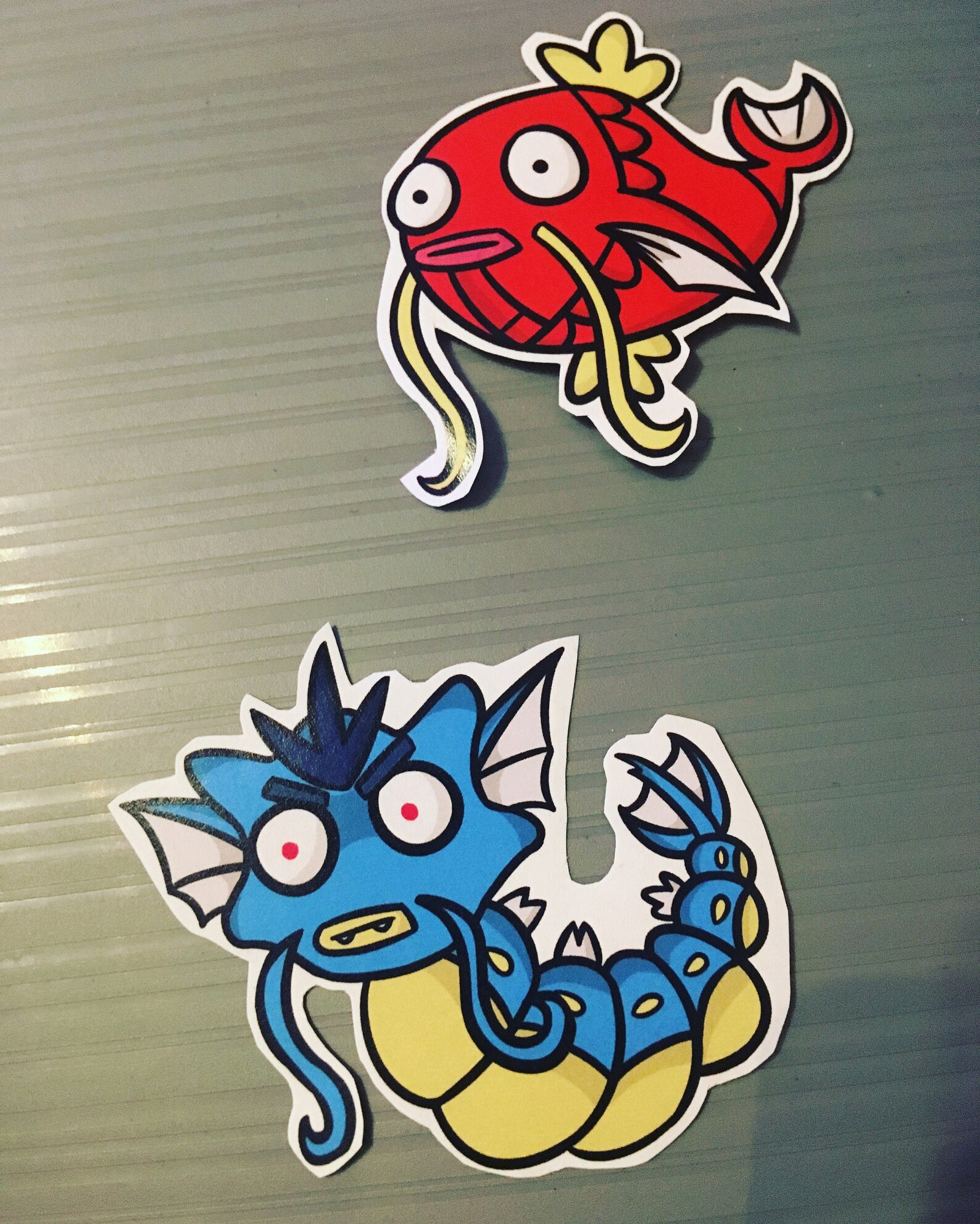 Magikarp and Gyarados Vinyl Stickers - Etsy