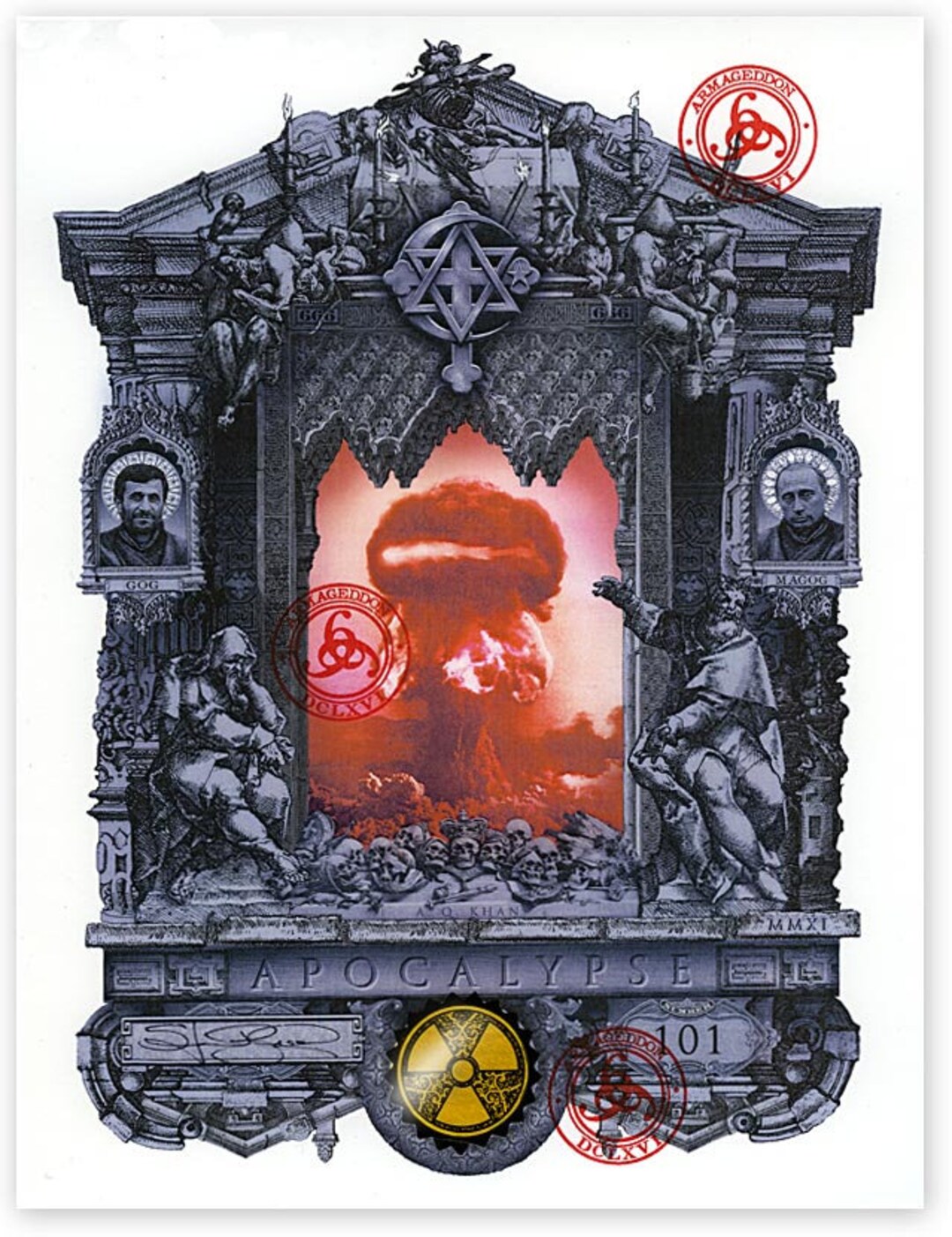 Currency Art - Apocalypse Certificate - Political Art, Money Art, Stock ...