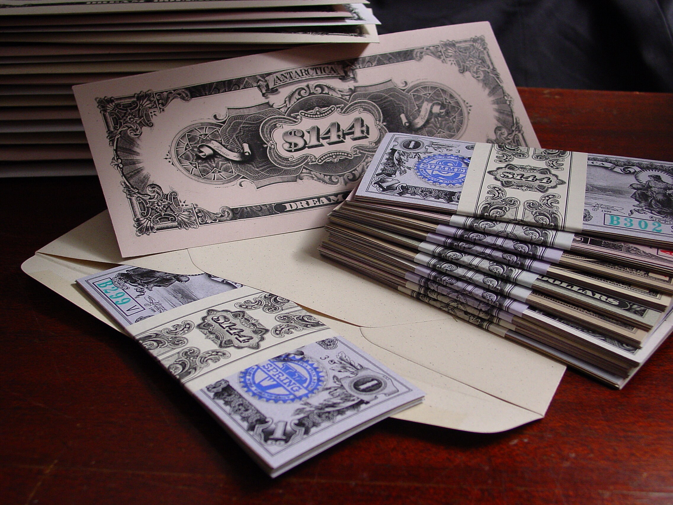 Fantasy Currency - Antarctica Dream-dollars Mystery Bag - Currency Art ...