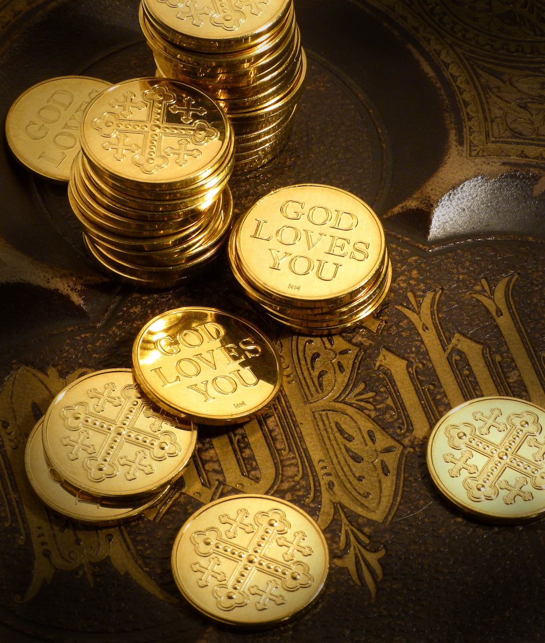 Religious Medals - Pocket Token - Jerusalem Cross - Christian Gifts - Etsy