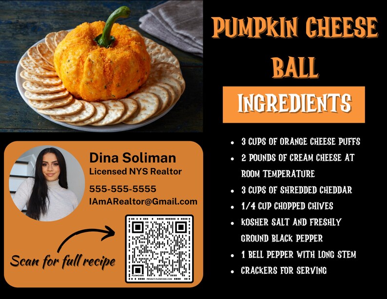 Halloween Crafts Recipe Card, Real Estate Postcard TEMPLATE, Modern ...