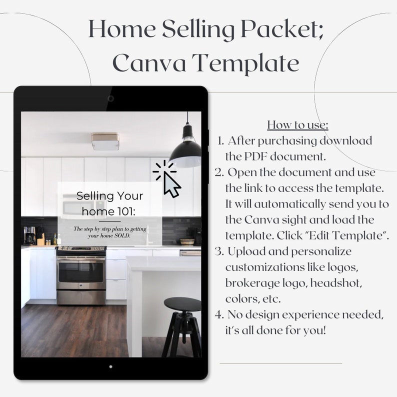 Real Estate Seller Packet TEMPLATE, Real Estate Marketing, Home Selling ...