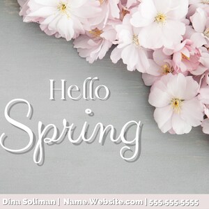 Spring Post Card, Real Estate Post Card TEMPLATE, Modern Real Estate ...