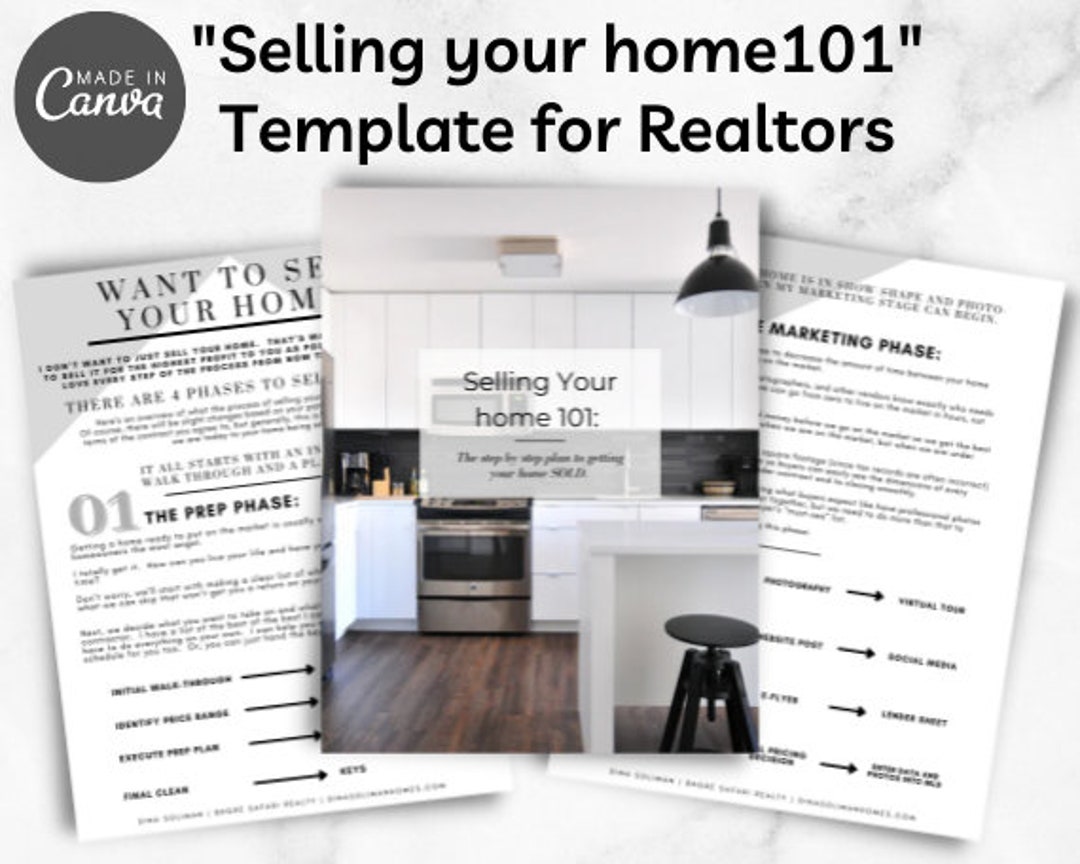 Real Estate Seller Packet TEMPLATE, Real Estate Marketing, Home Selling ...