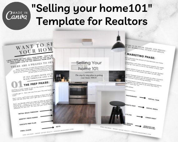 Real Estate Seller Packet TEMPLATE Real Estate Marketing | Etsy