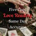 Five Card Love Reading - ACCURATE - Etsy