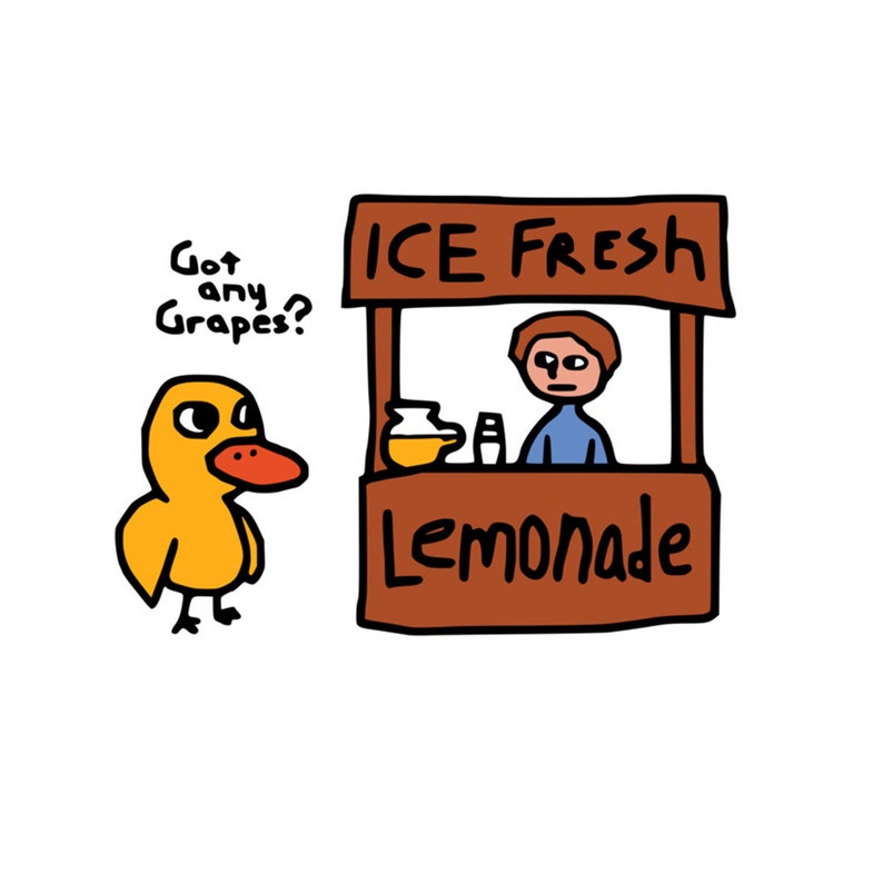 The Duck Song Got Any Grapes Funny Meme Digital PNG - Etsy
