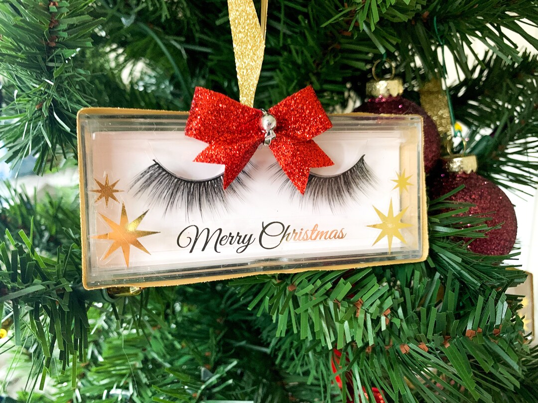 Faux Eyelash Christmas Holiday Ornament - Etsy