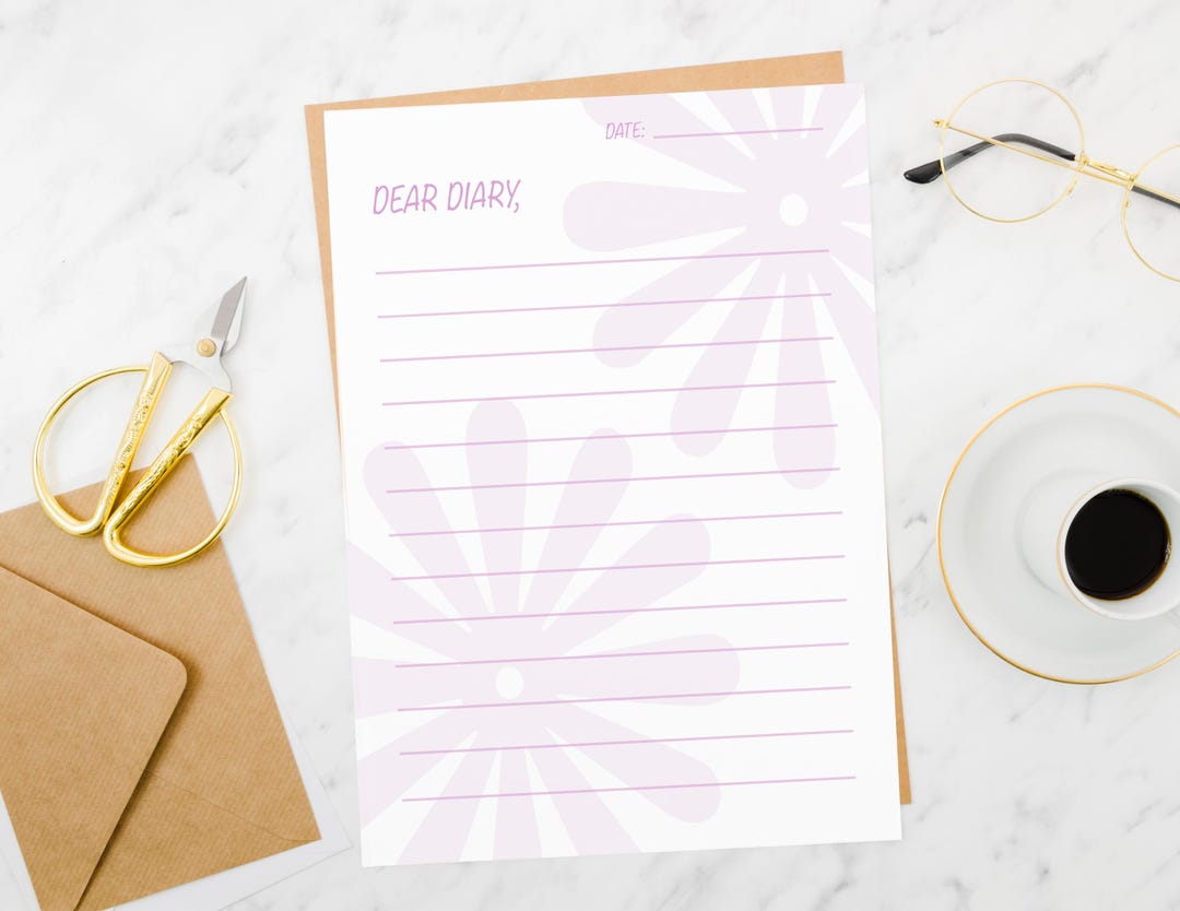 Printable Simple Diary Entry Page - Etsy
