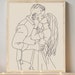 Custom Line Drawing Couple, Custom Portrait, Couple Line Art, Family ...