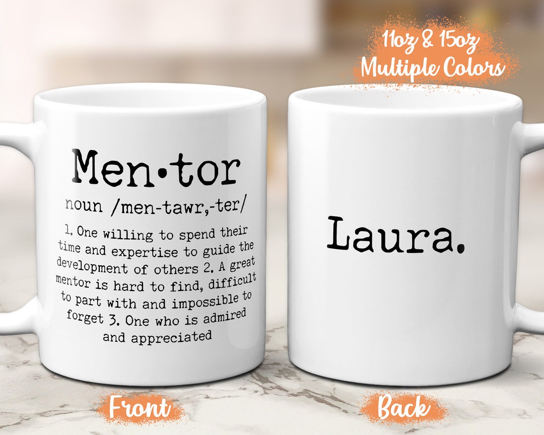 Personalized Mentor Mug, Mentor Thank You Gift, Custom Name Mug, Mentor ...