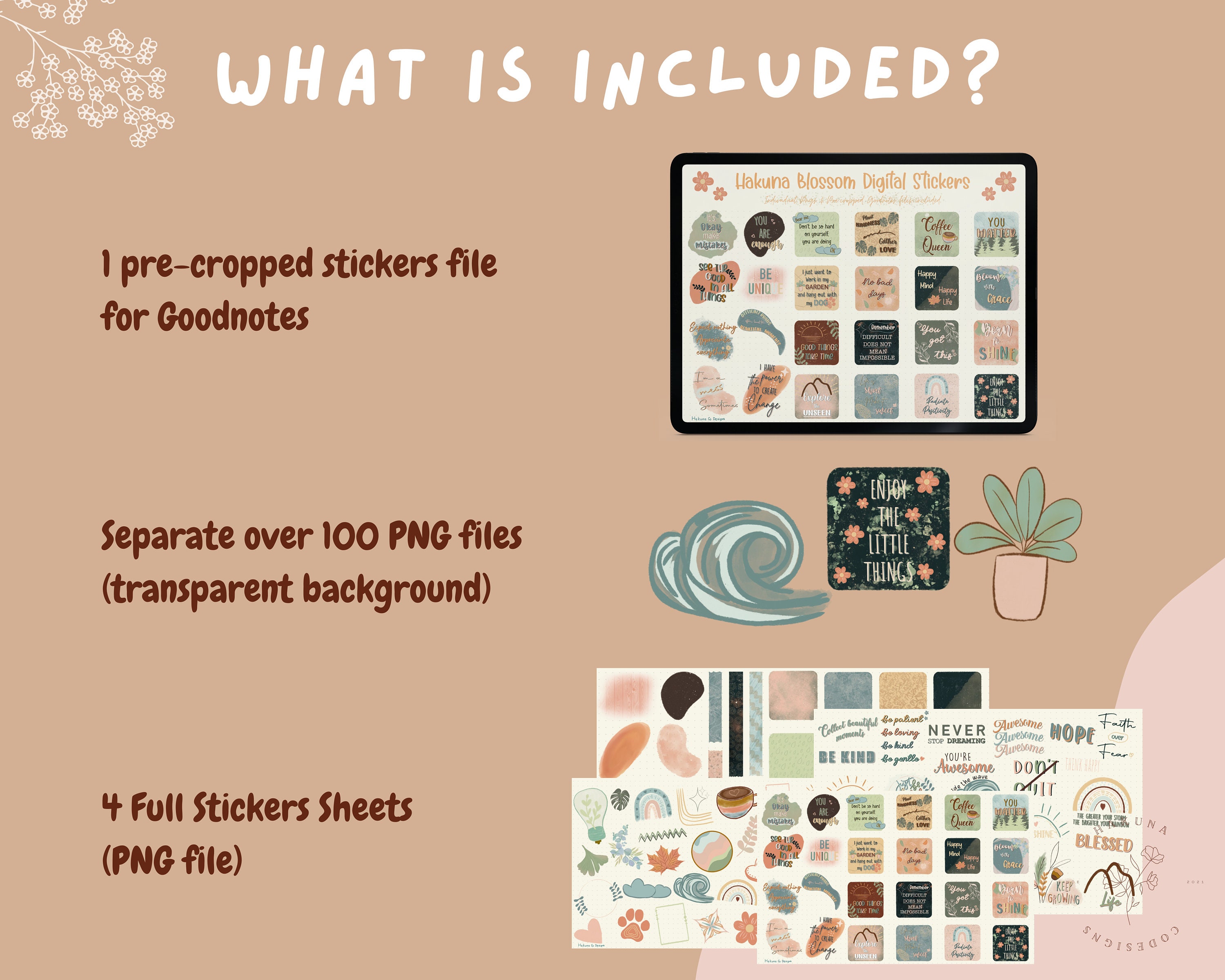 Digital Planner Stickers Goodnotes Planner Digital Stickers | Etsy