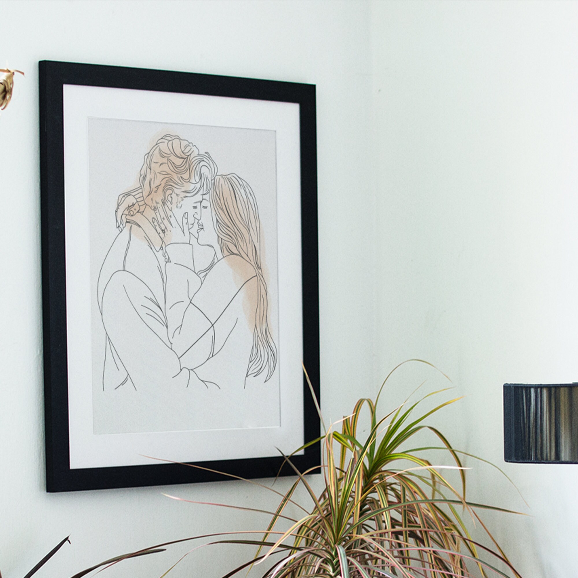 Custom Line Drawing Couple Custom Portrait Couple Line Art - Etsy UK