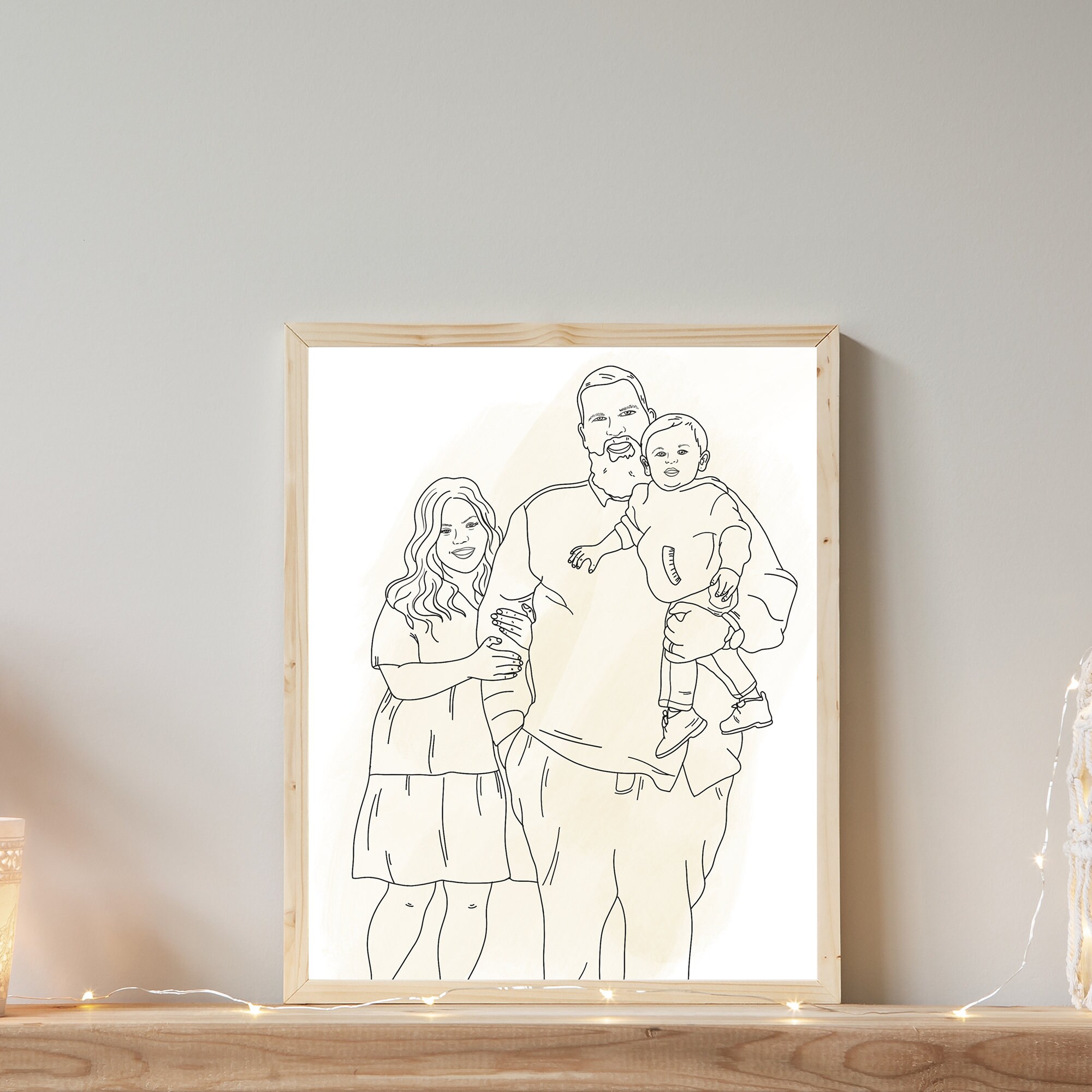 Custom Line Drawing Couple Custom Portrait Couple Line Art | Etsy