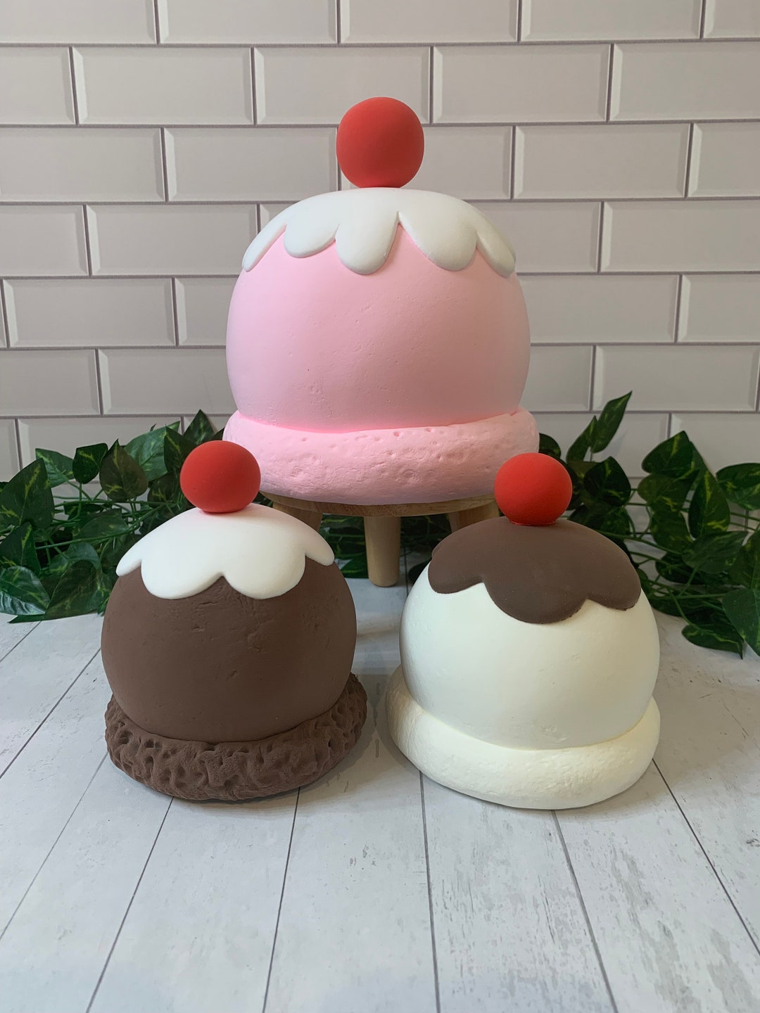 Ice Cream Scoops/whimsical Ice Cream Decor/candyland/fake Bake/photo ...