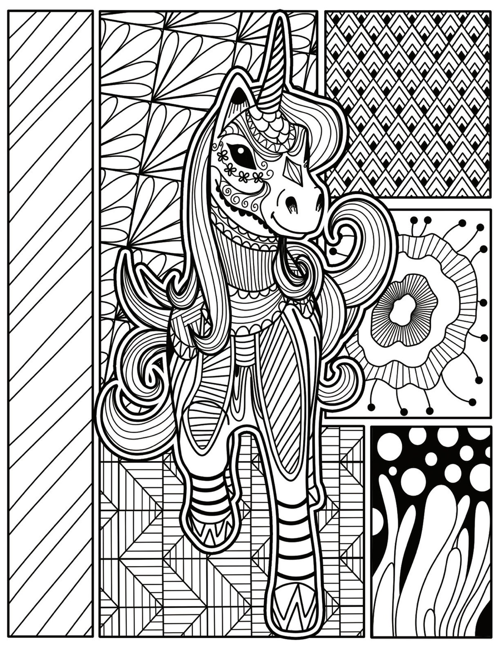 Mix Collection (5) Coloring Pages - Etsy