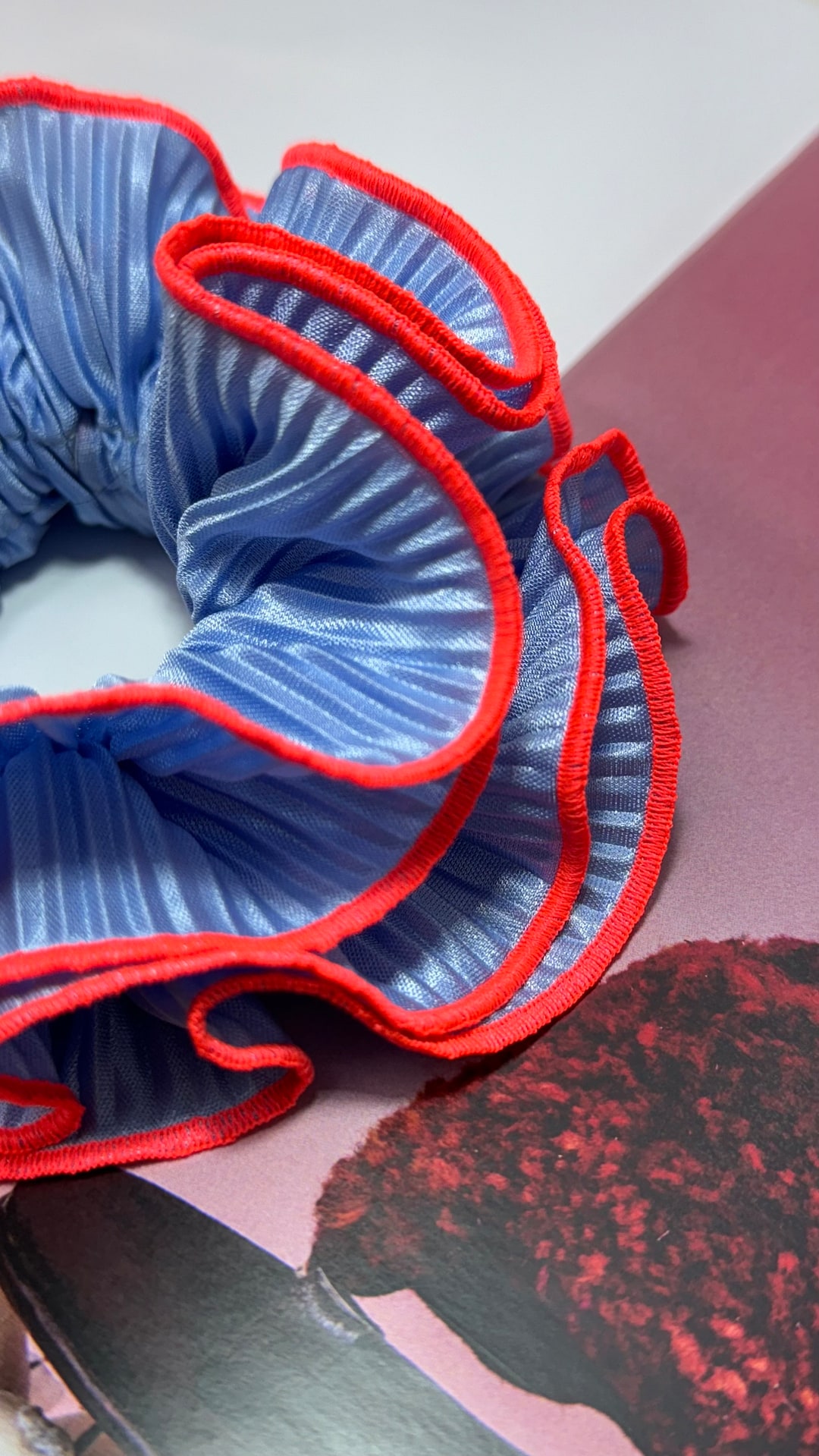 Beautiful Scrunchie , Made From Pleated Material and Beautiful Neon ...