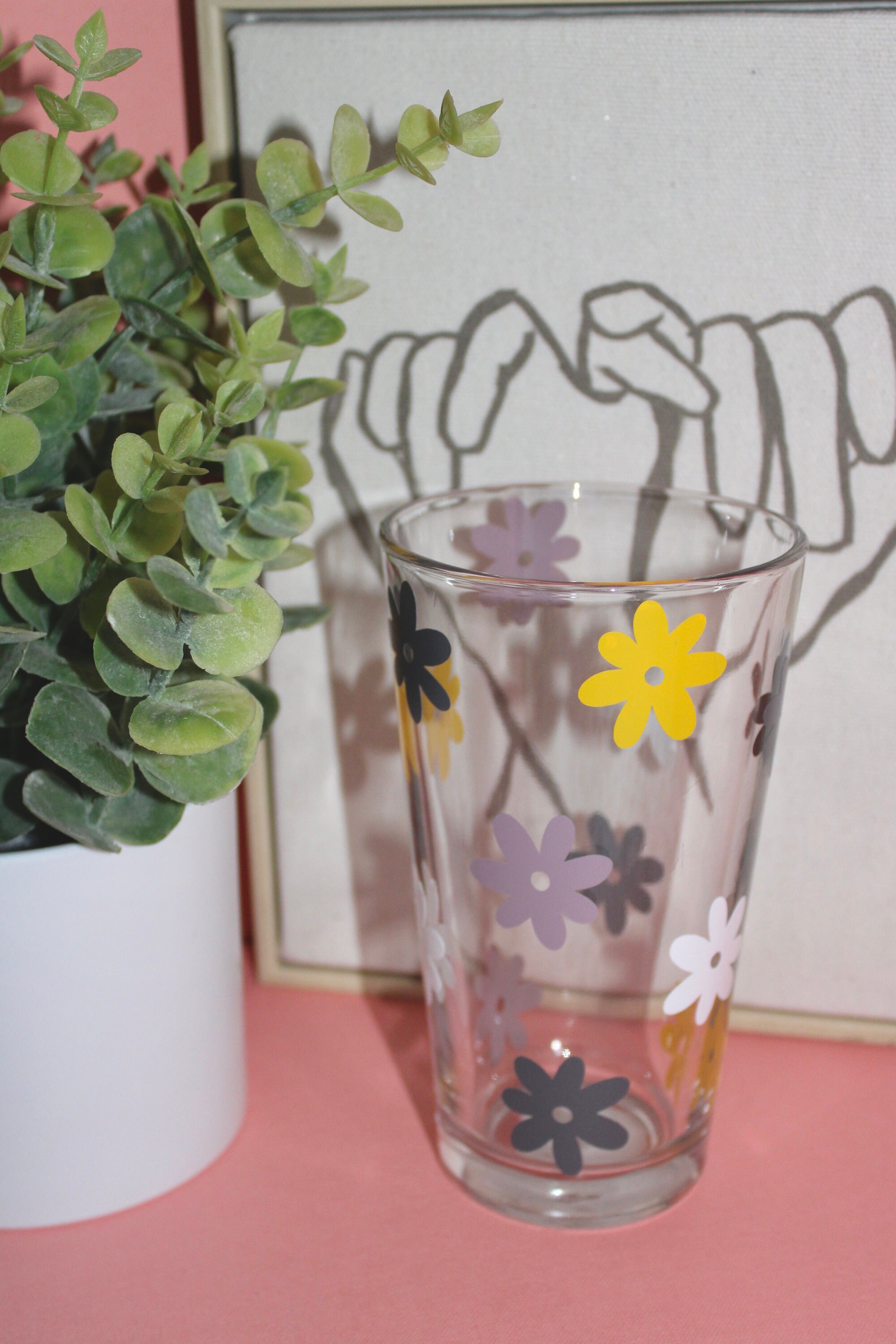 Nonbinary Pride Flag Color Inspired Floral Print Cup - Etsy